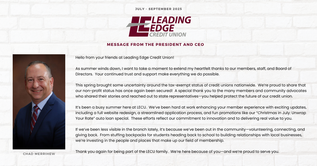 Company Information - Leading Edge Credit Union